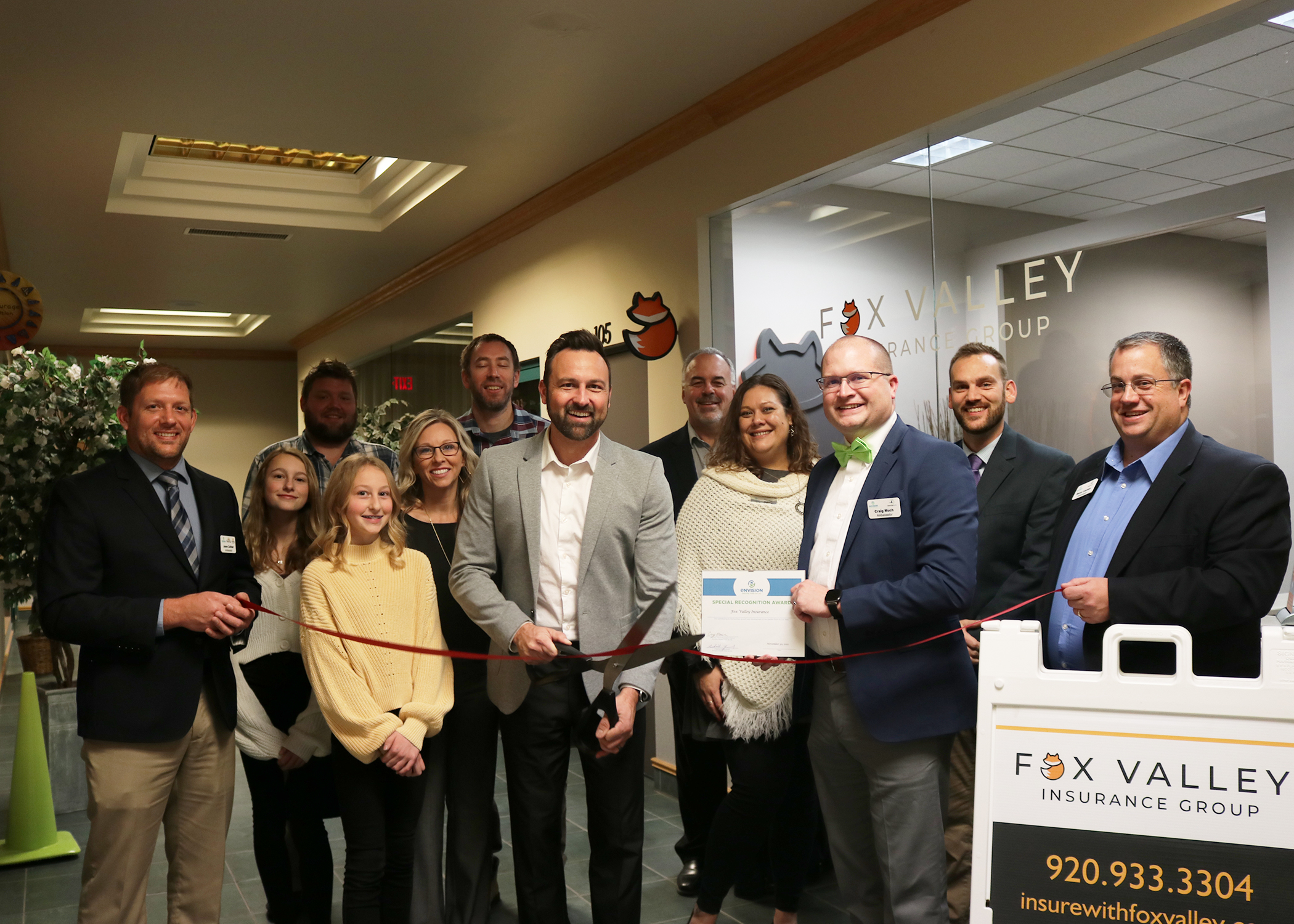 Ribbon Cutting at Fox Valley Insurance Group - Envision Greater Fond du Lac