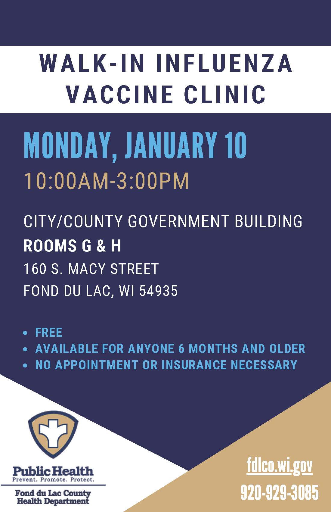 FREE Walk-In Influenza Vaccine Clinic - Envision Greater Fond du Lac