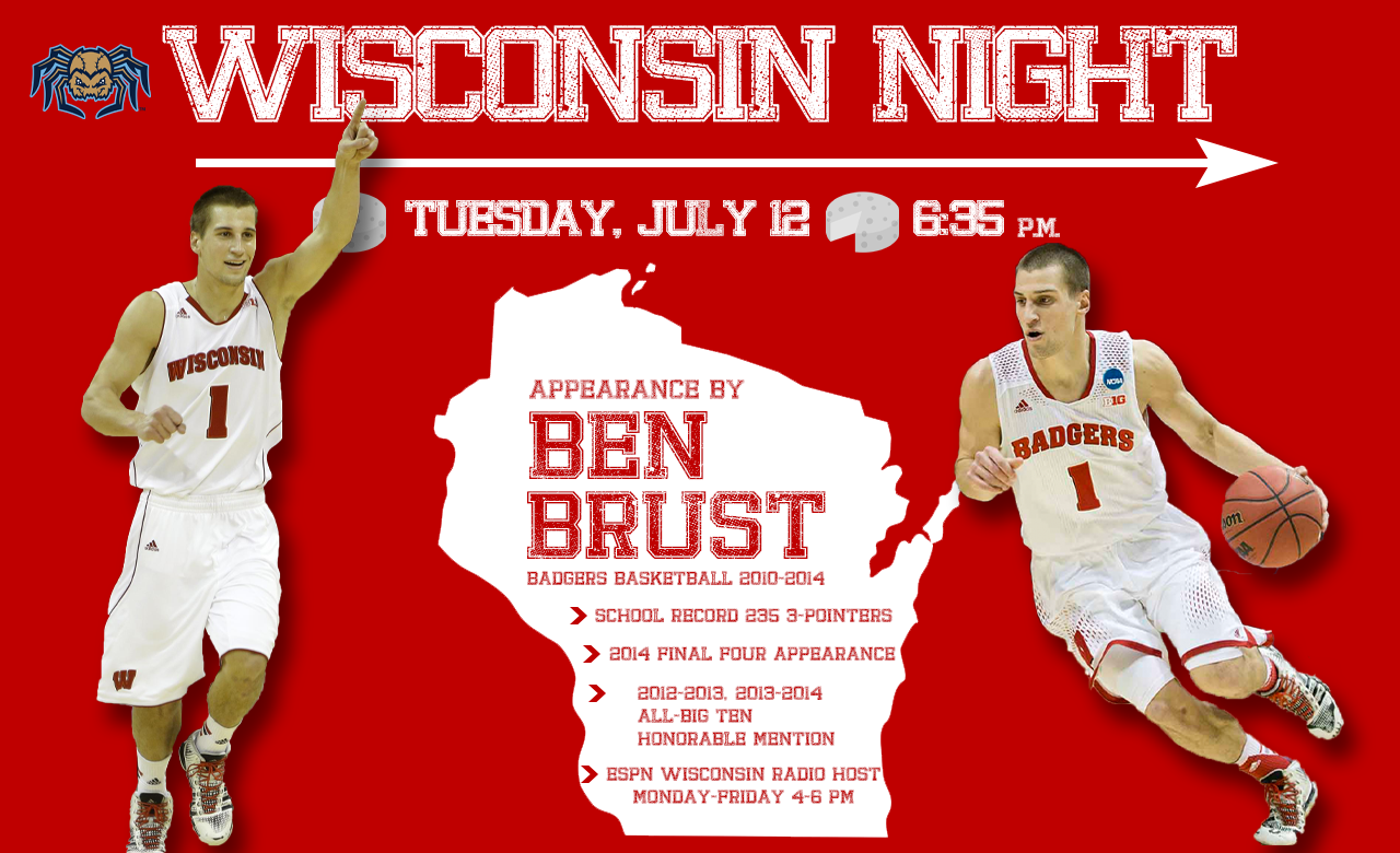 Dock Spiders Host Wisconsin Night with Badgers Star Ben Brust ...