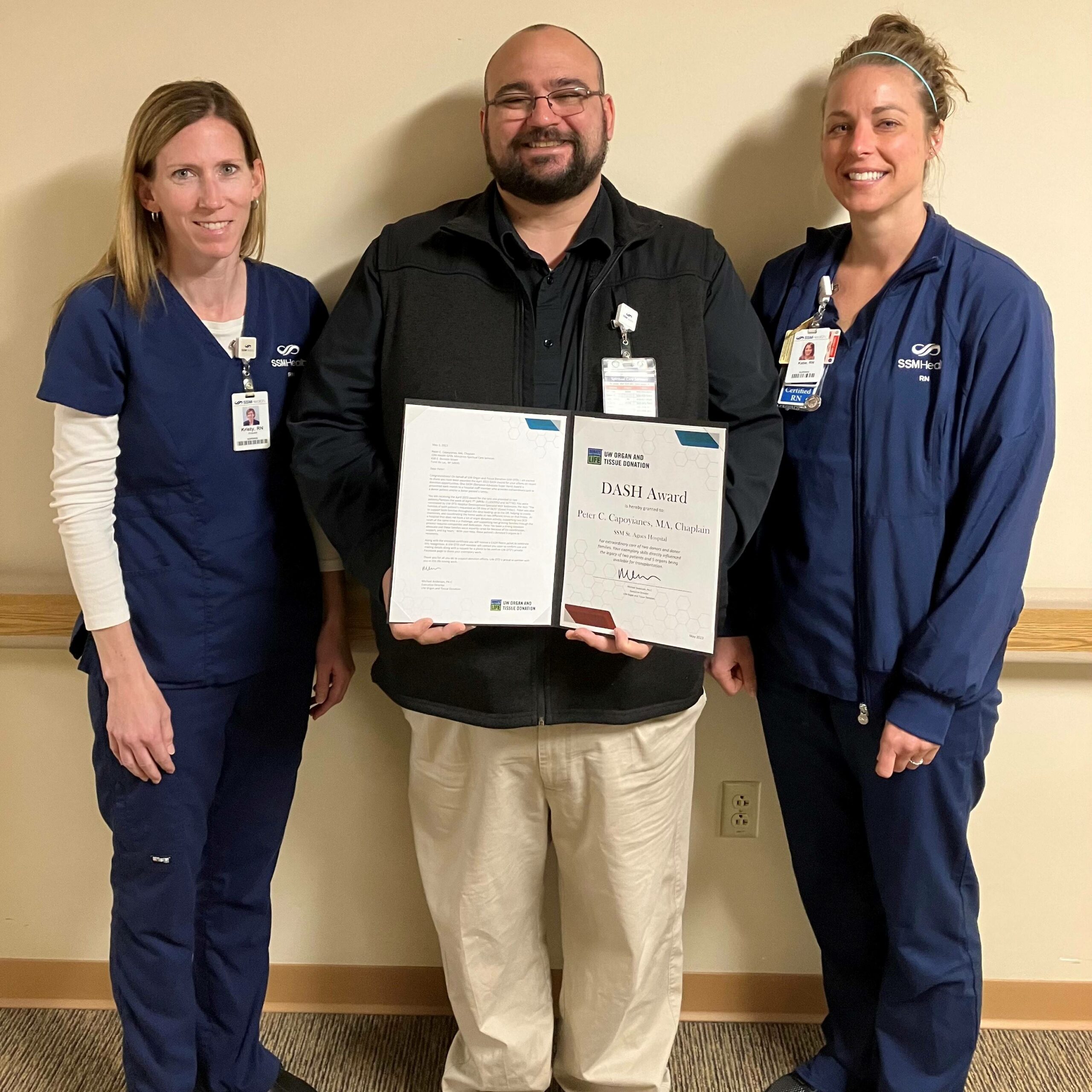 SSM Health Greater Fond du Lac chaplain receives DASH Award - Envision ... SSM Health Greater Fond du Lac chaplain receives DASH Award - Envision ...