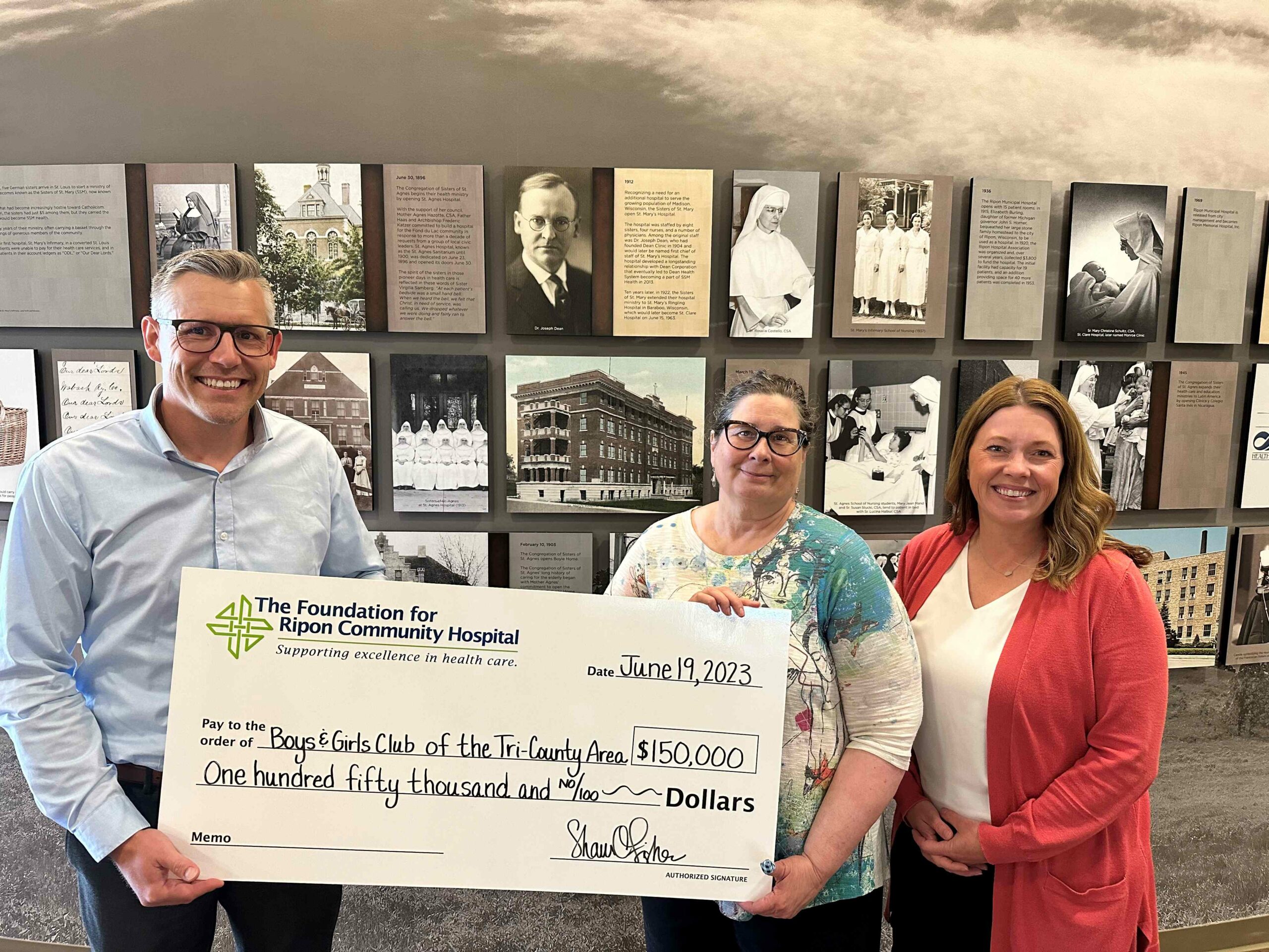 Foundation for Ripon Community Hospital supports Boys & Girls Club of ...