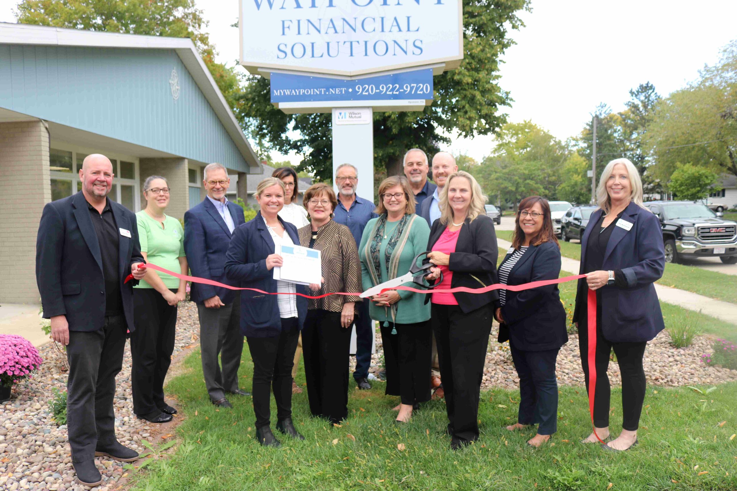 Ribbon Cutting at Waypoint Financial Solutions - Envision Greater Fond ...